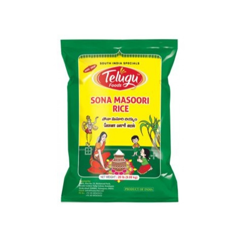 TELUGU FOODS SONA MASOORI RICE 10 KG