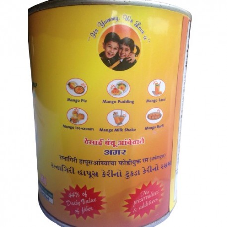 Buy Desai's Alphanso (Hapus) Mango Pulp online in UK, Europe